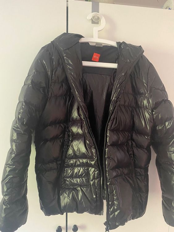 Winterjacke Boss 46 Schwarz mit Kapuz | Kaufen auf Ricardo