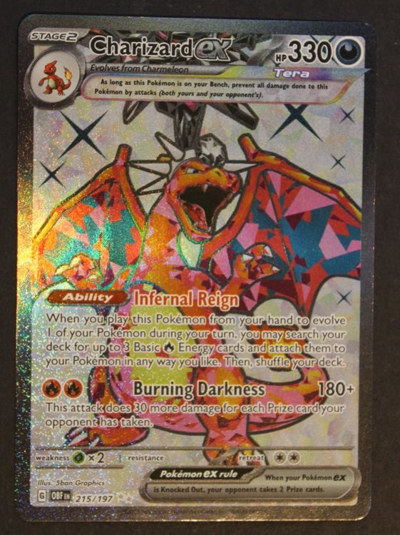 Pokémon Charizard ex (OBF 215) EN (Neu (gemäss Beschreibung)) in Sarnen ...