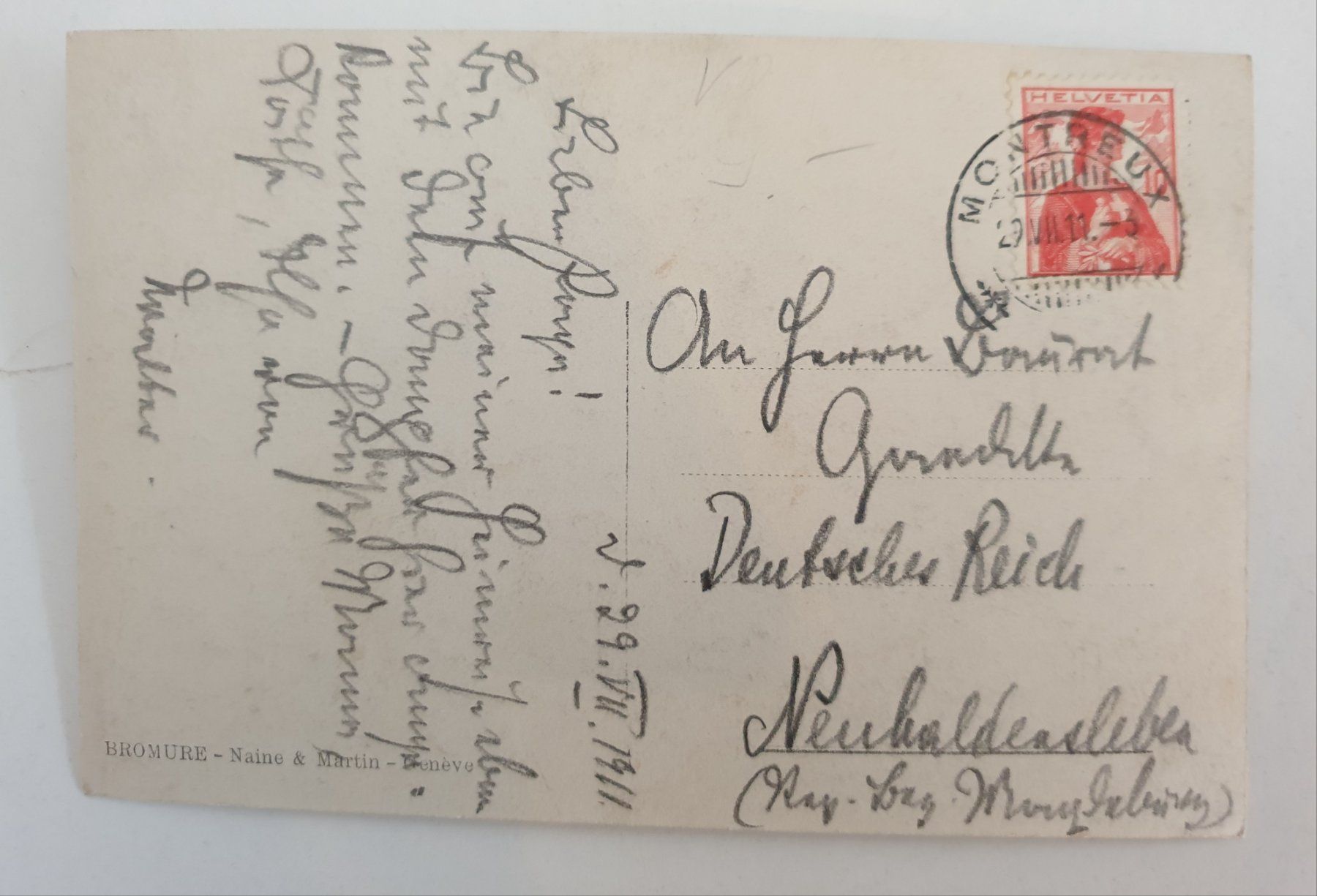 AK Montreux-Territet 1911 (Gebraucht) in Wallisellen für CHF 5 – mit ...