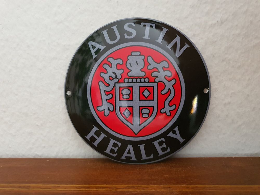 Emailschild Austin Healey Logo Emaille Schild Reklame Retro | Kaufen ...