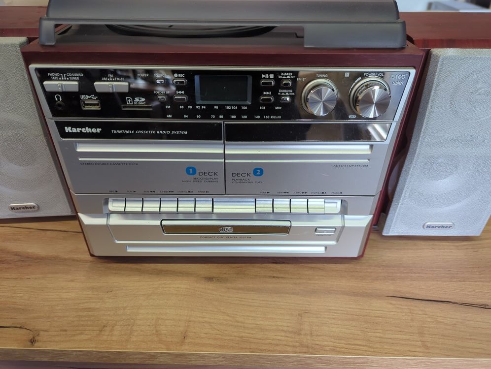 Karcher KA 320 Stereoanlage Plattenspieler CD-Player (Gebraucht) in ...