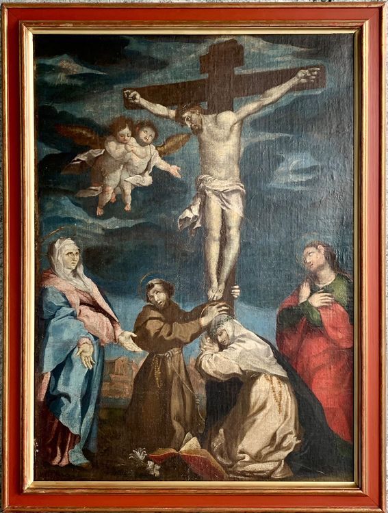 18.Jh. Antike grosses Heilige Kreuzigung Gemälde (Gebraucht) in Root für CHF 1465 – mit ...
