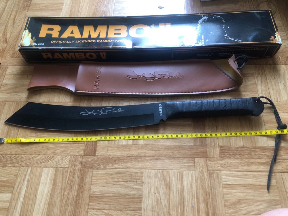 RAMBO V MACHETE BUSCHMESSER 55CM LANG ORIGINAL GRÖSSE | Kaufen auf Ricardo