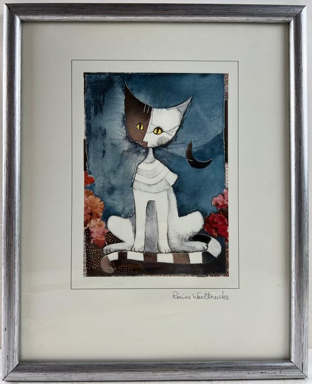 Rosina Wachtmeister seltener Kunstdruck Katzenbild | Kaufen auf Ricardo