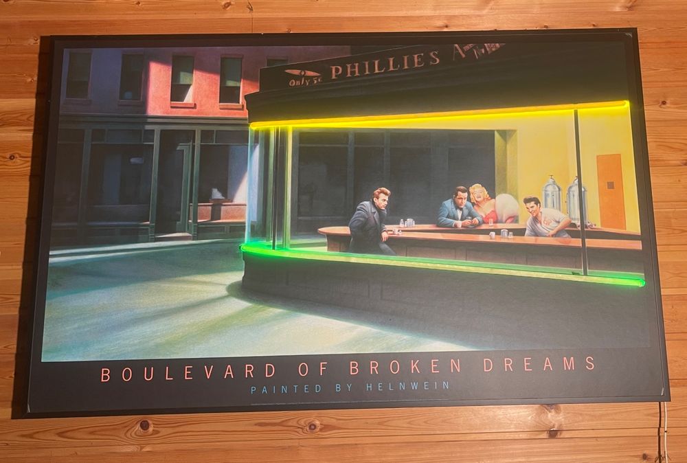 Beleuchtetes Bild, painted by Helnwein (Gebraucht) in Dänikon ZH für ...