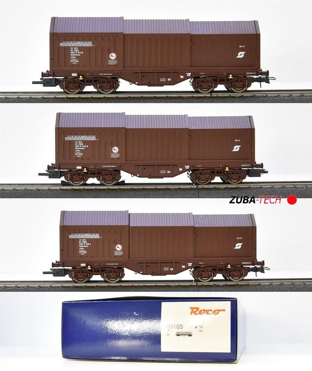 Roco 66105 Teleskophaubenwagen-Set öBB | Kaufen auf Ricardo