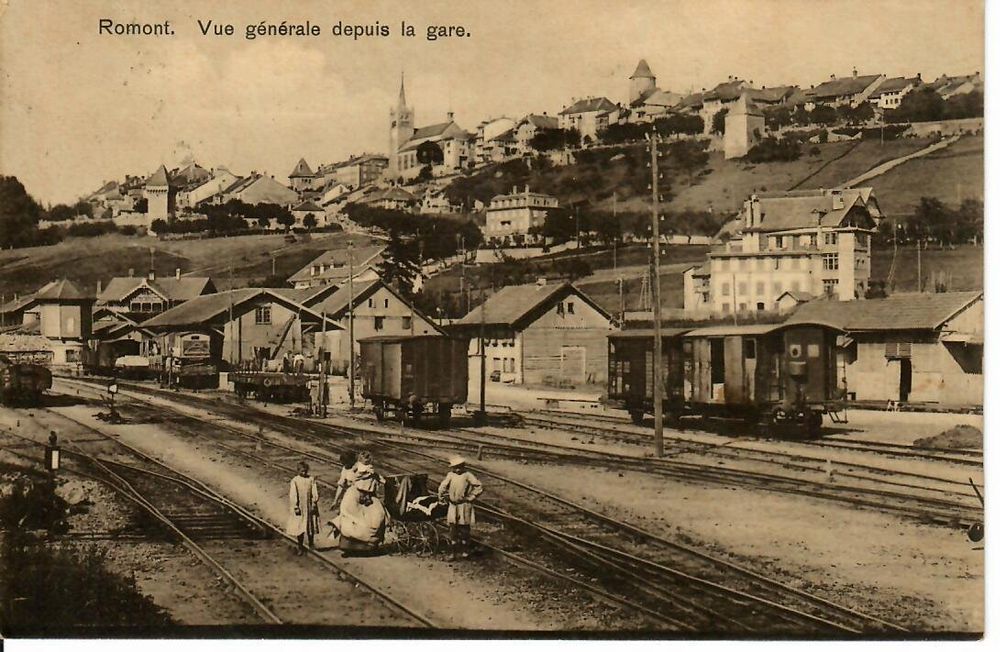 Romont Vue générale depuis la Gare (Gebraucht) in Hochdorf für CHF 60 ...