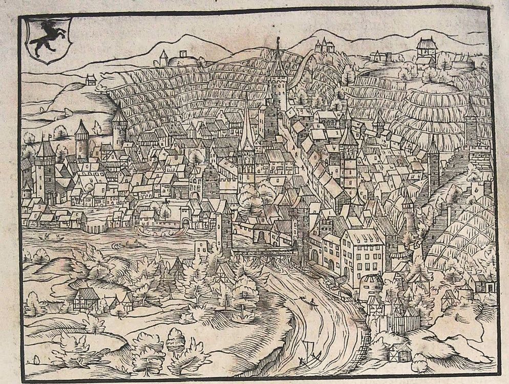 Schaffhausen Holzschnitt von Stumpf 1548 (Gebraucht) in Rafz für CHF 98 ...