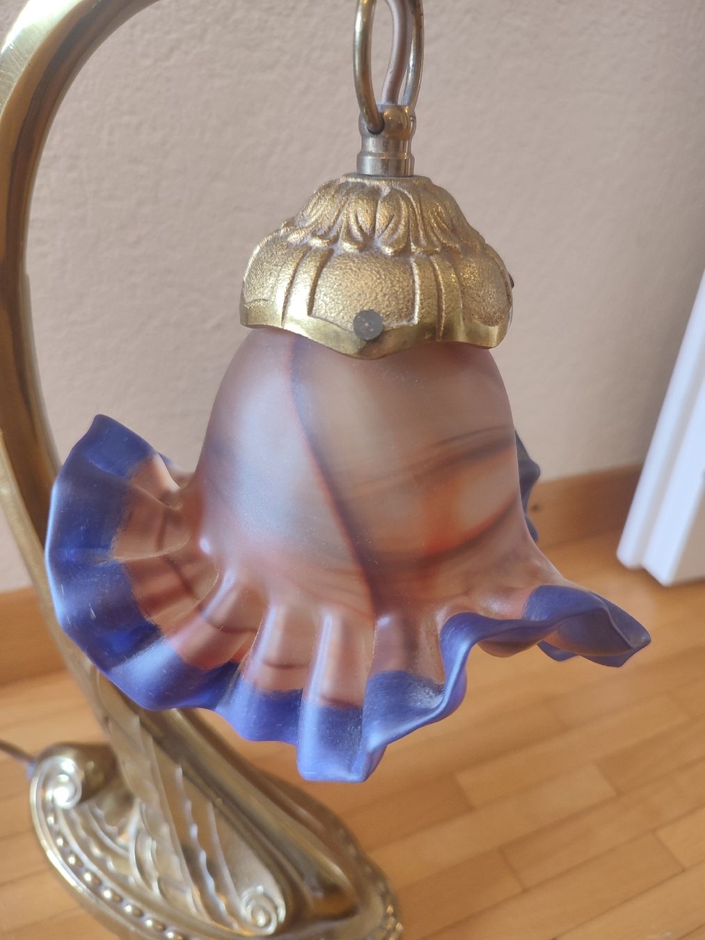 Lampe de table Art nouveau en laiton signé Vianne (D'occasion) à Bougy ...