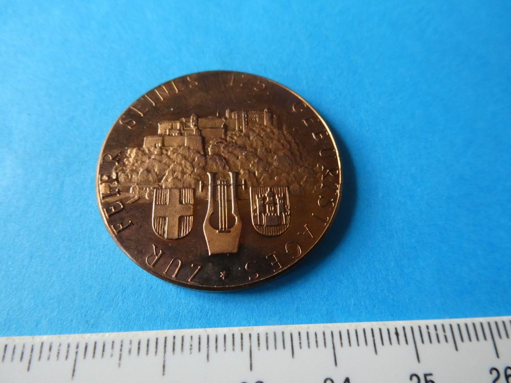 Medaille Salzburg, Mozart 1756-1931 (Gebraucht) in Hinterforst für CHF 1 – mit Lieferung auf ...