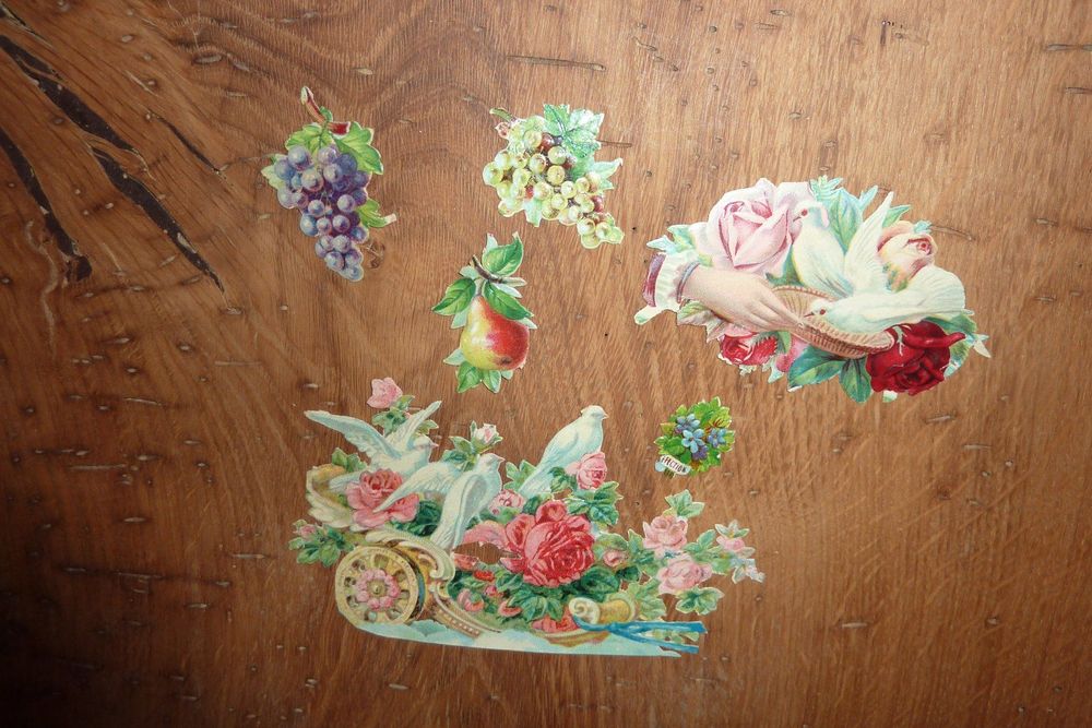 Oblaten,Glanzbilder,Karre,Weisse Tauben | Kaufen auf Ricardo