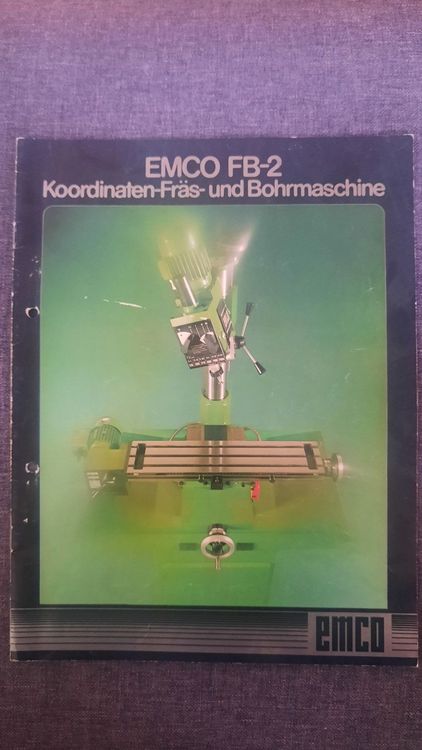 Emco FB2 original Katalog | Kaufen auf Ricardo