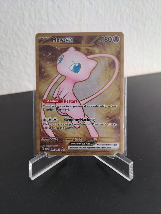 Pokémon 151 - Mew ex Metal Gold Card / Metall Karte NM / EN (Gebraucht ...