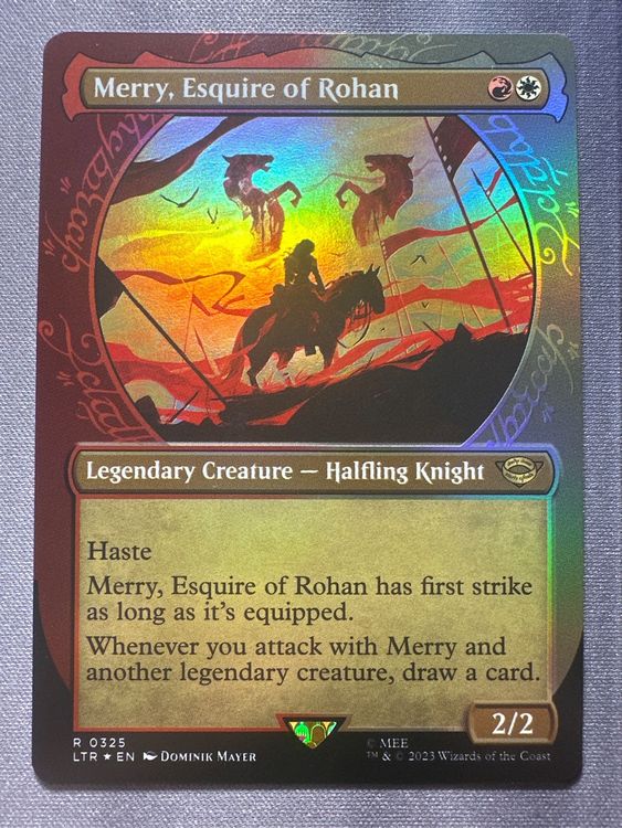 Merry, Esquire of Rohan FOIL Variant 0325 Lord of the Rings (Neu ...