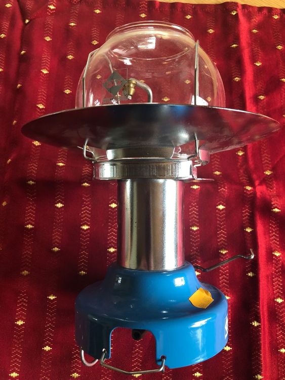 Gaslampe Campinglampe Laterne Butan Gas blau Camping Outdoor (Neu ...