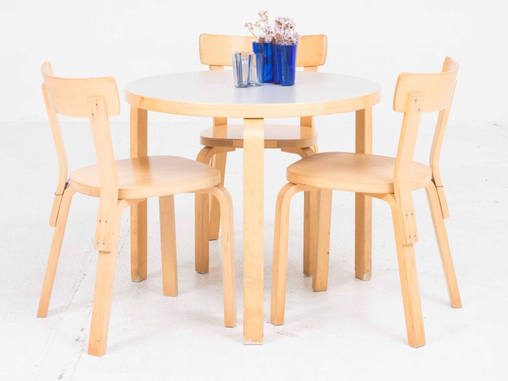 Artek 90B Tisch von Alvar Aalto - Birke & graue HPL Platte (Gebraucht) in Zürich für CHF 480 ...