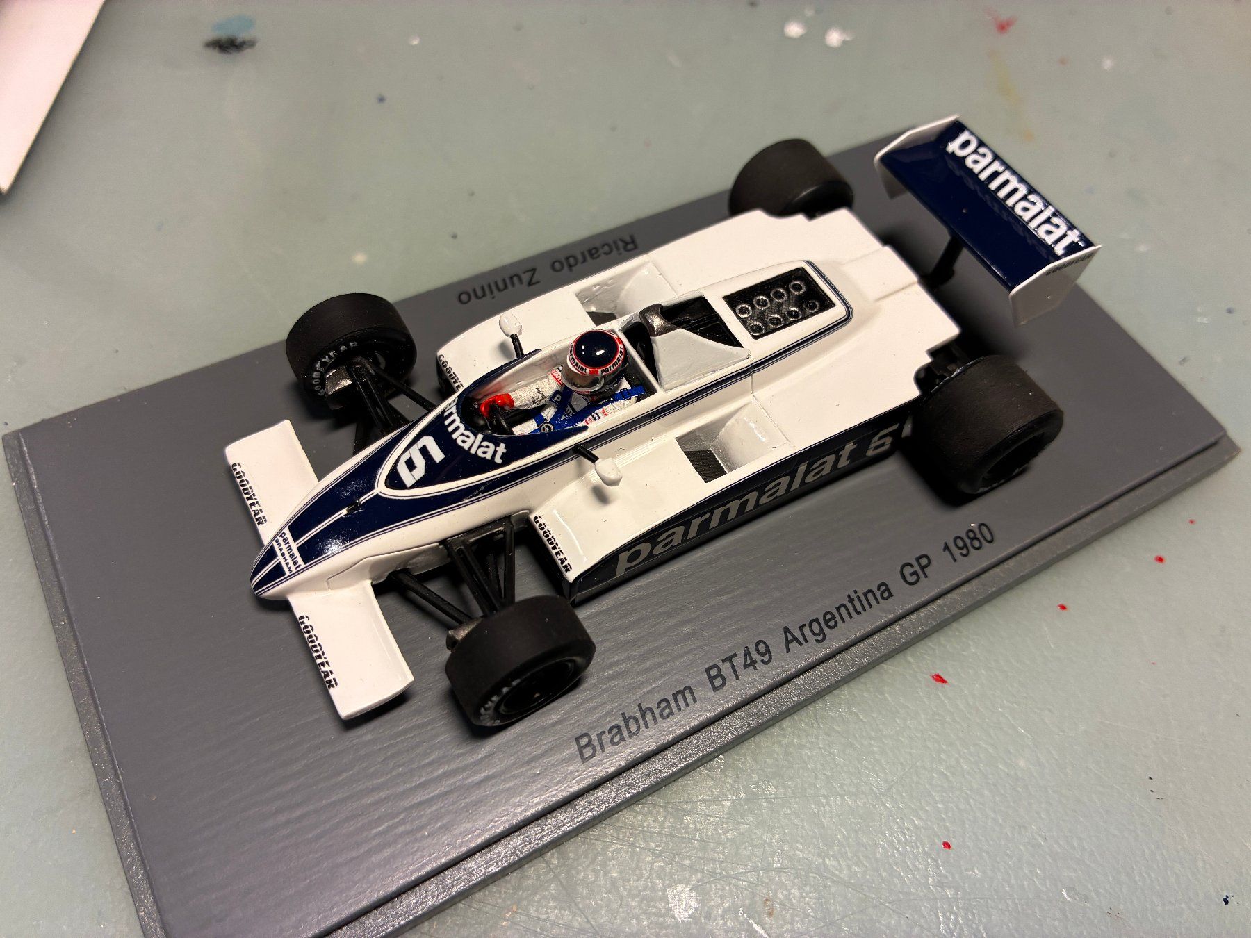 1:43 Spark Brabham BT49 Argentina GP 1980 Ricardo Zunino (Usato) a ...
