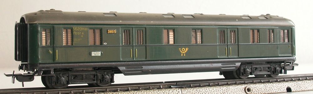 Märklin D-Zug-Postwagen/Schürzenwagen 346/5 Spur H0 (Defekt) in Oberwil ...