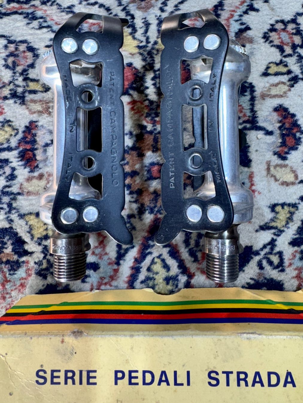 70s CAMPAGNOLO Pedale Super Record Titanium +Box Rennvelo gZ (Gebraucht ...