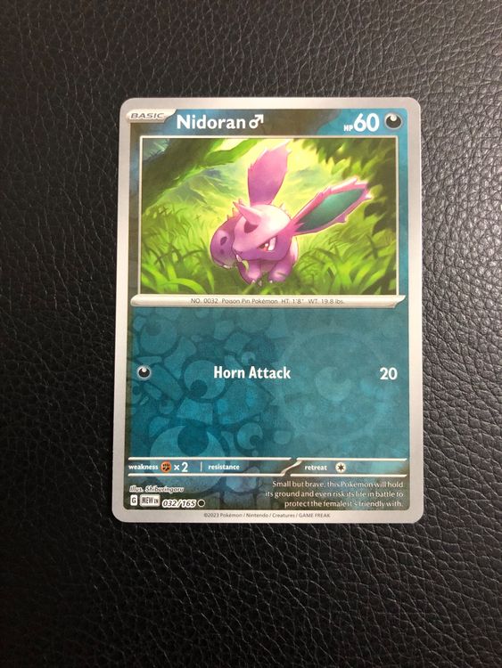 Scarlet & Violet 151 - Nidoran reverse 32/165 NM Ab 1 (Gebraucht) in Paradiso für CHF 4 – mit ...
