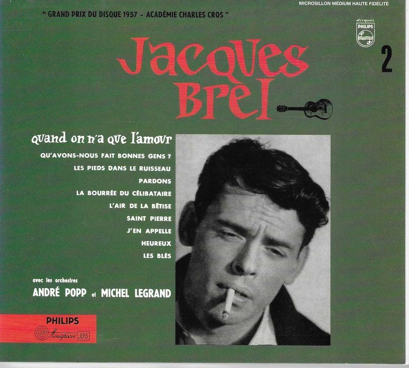 JACQUES BREL - QUAND ON N'A QUE L' AMOUR (Gebraucht) in Bex für CHF 3 ...