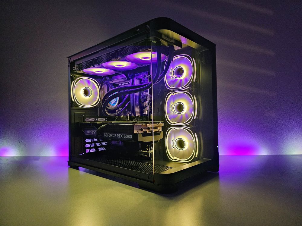 Gaming PC Amethyst💜RTX 5080 + Ryzen 7800X3D | 6000MHz 32GB (Neu und ...
