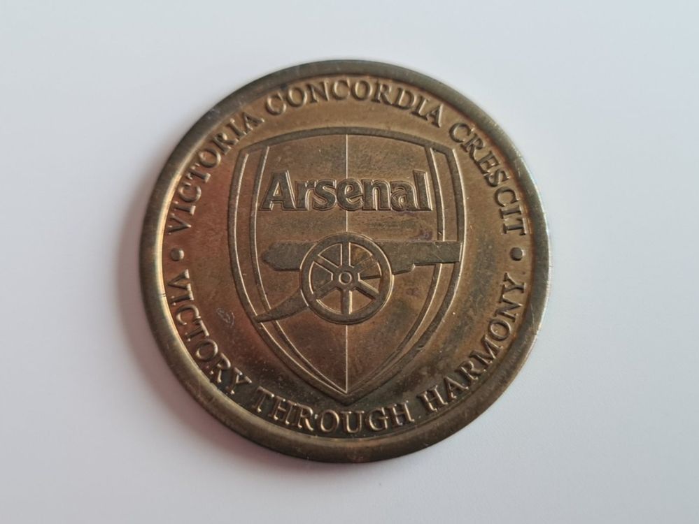 Vintage ARSENAL FC Emirates Stadium Sport Memorabilia Münze (Gebraucht ...