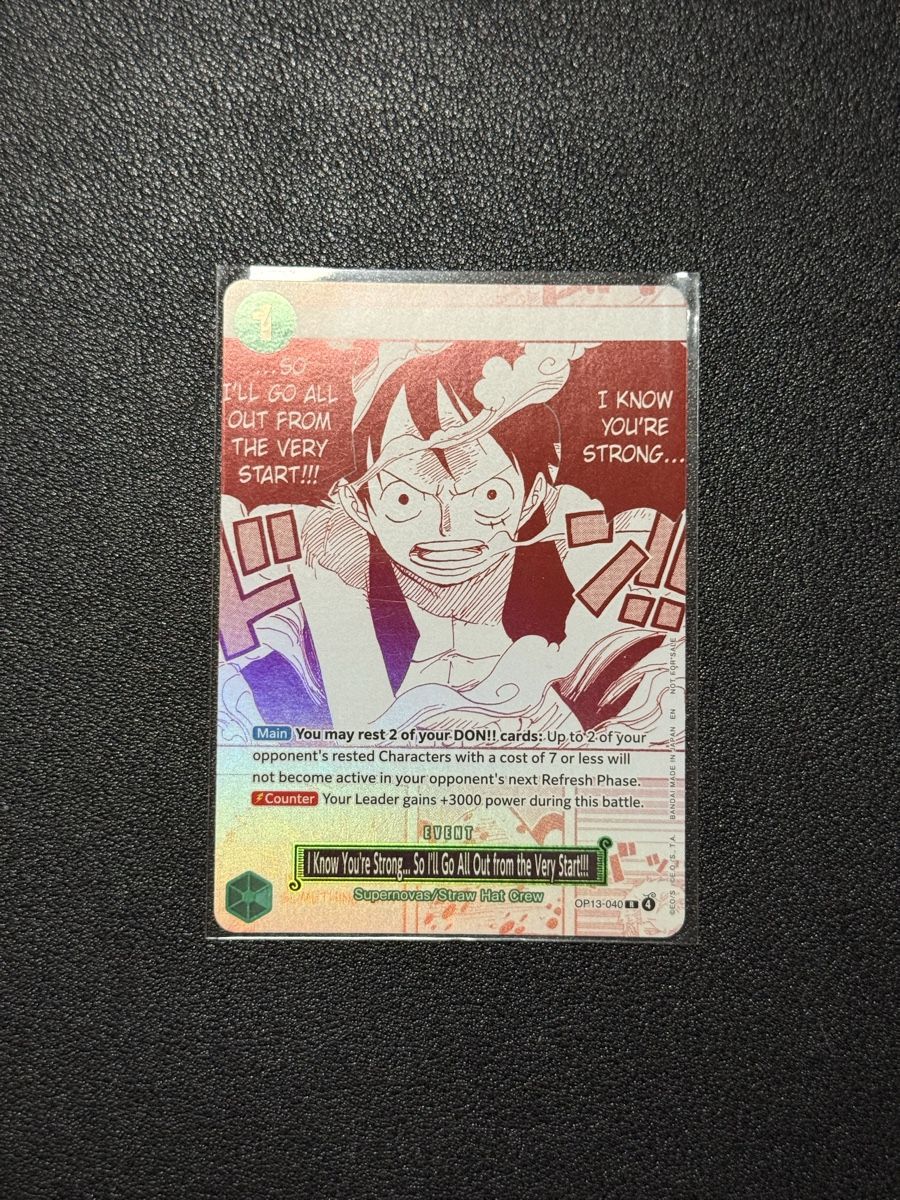 One Piece Card Game - Promo Luffy OP13-040 (Neu (gemäss Beschreibung ...