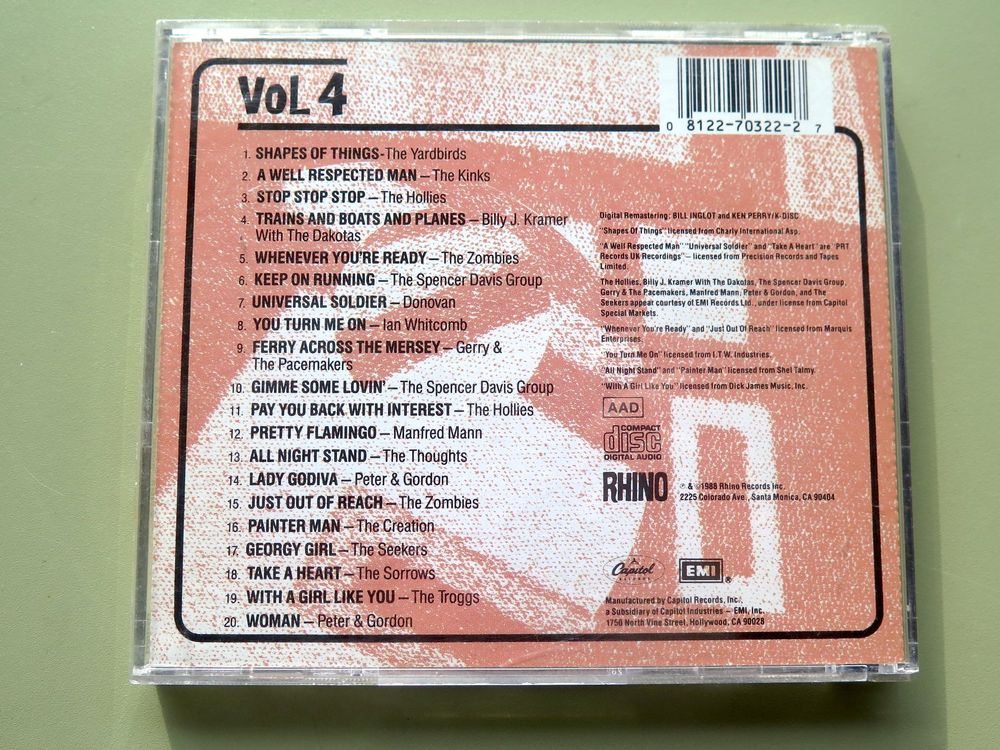 (p) CD THE BRITISH INVASION: History of British Rock Vol 4 (Gebraucht) in Bern für CHF 4 – mit ...