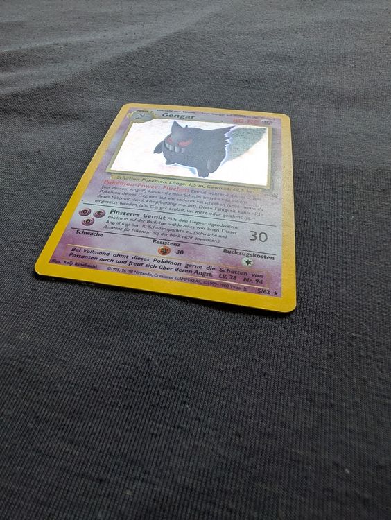 Pokémon Karte Gengar Holo - Fossil Deutsch - Rare 5/62 (Gebraucht) in ...