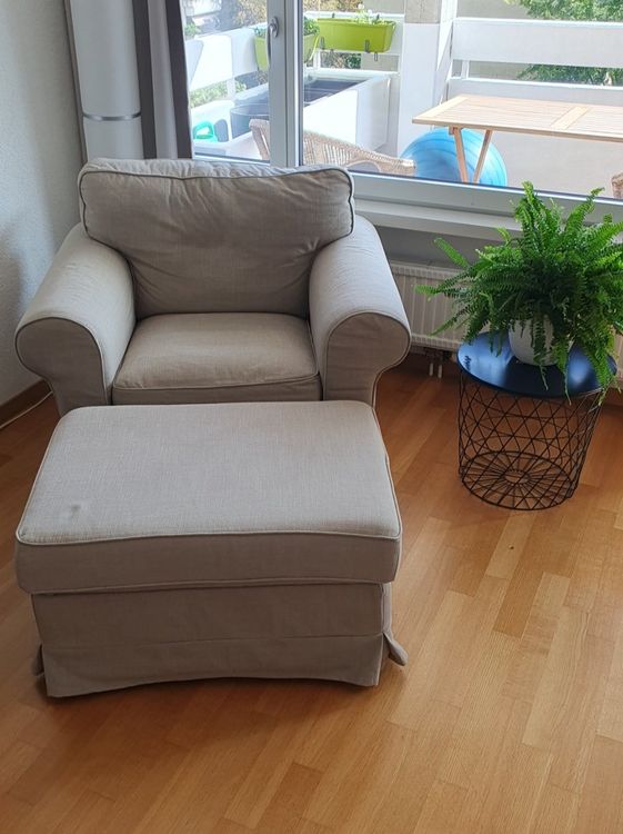 Ikea Ektorp Sessel + Hocker (Gebraucht) in Zürich für CHF 200 – nur Abholung auf Ricardo kaufen