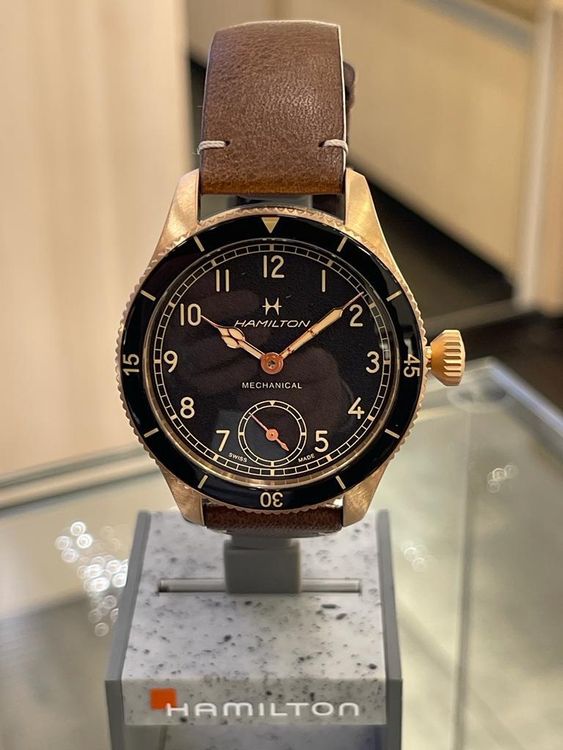 Hamilton Khaki Aviation Pilot Pioneer Mechanical Bronze | Kaufen auf ...