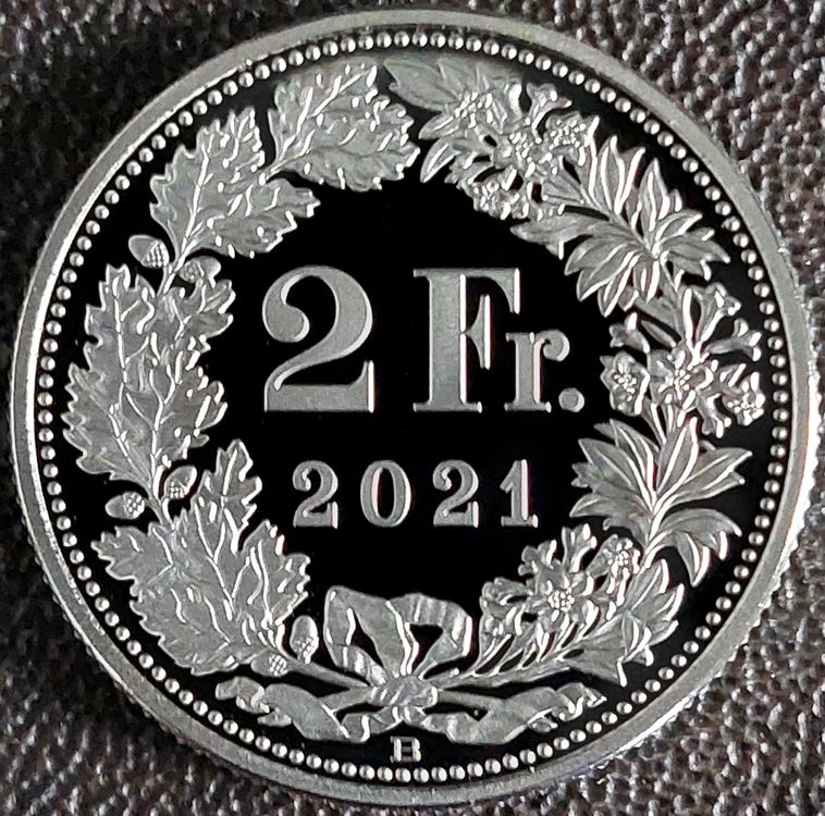 2 Franken 2021 pp / aus Münzsatz / in einer Münzkapsel (Neu (gemäss Beschreibung)) in Arch für ...