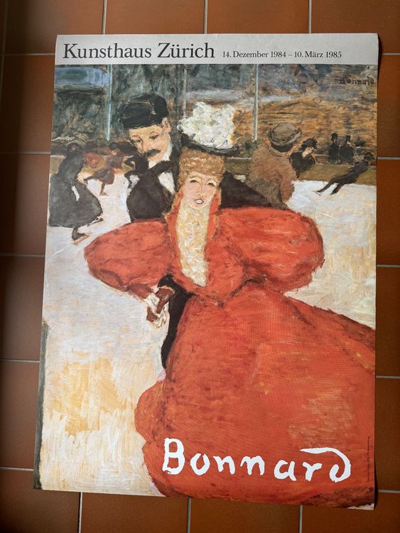 Originalplakat der Ausstellung Pierre Bonnard, 1984 | Kaufen auf Ricardo