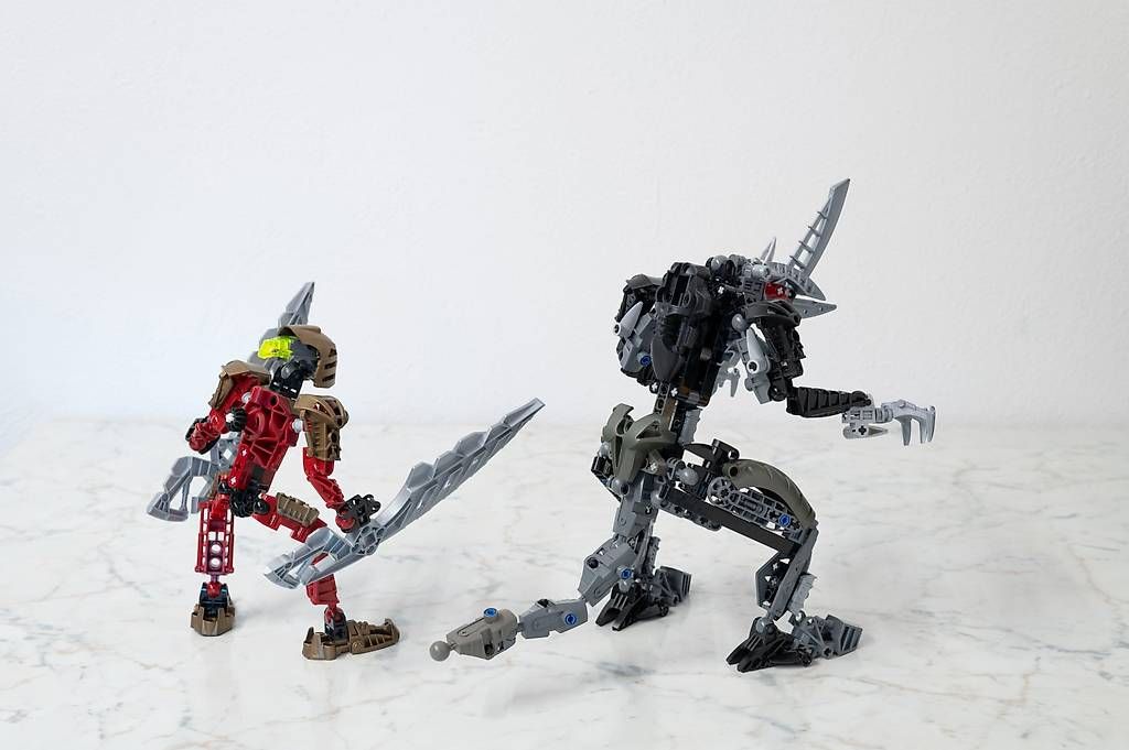 LEGO Bionicle 8811 Toa Lhikan & Kikanalo 2004 (+Manual+Box) (Gebraucht ...