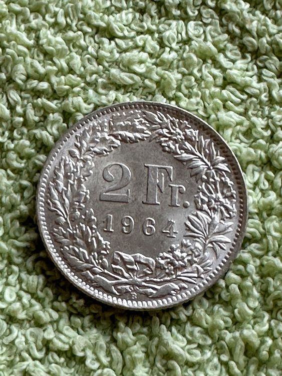 Schweizer Münze Fr. 2.- 1964 (Gebraucht) in Obergerlafingen für CHF 5 – mit Lieferung auf ...