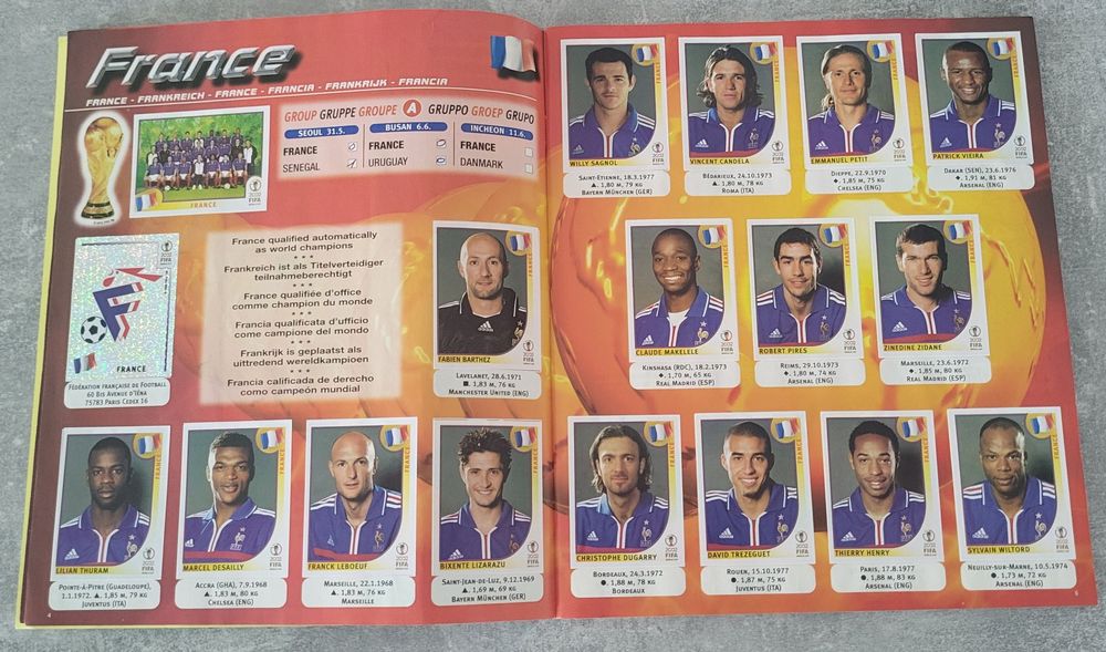 Album Panini FIFA World Cup Corée Japon 2002 complet! (D'occasion) à ...
