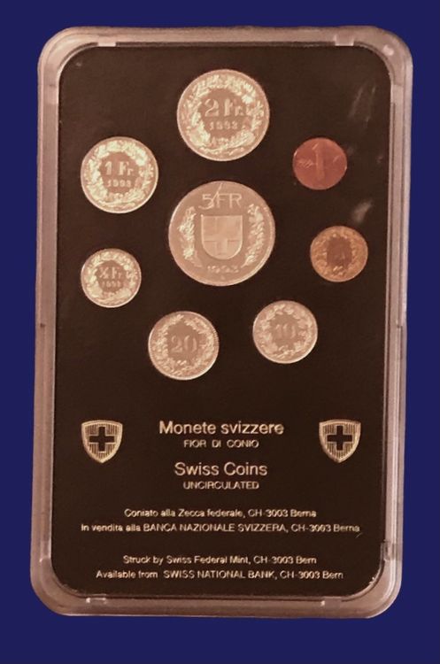 Schweiz Münzsatz Jahrgang 1993 Stempelglanz (Neu und originalverpackt) in Winterthur für CHF 113 ...