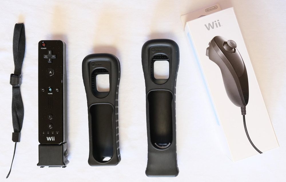 Nintendo Wii Controller MotionPlus und Nunchuck OVP schwarz (Gebraucht ...