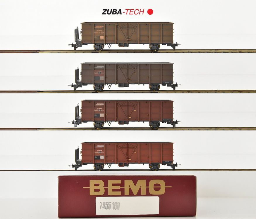 Bemo 745510 Hochbordwagen-Set der RhB H0m GS OVP | Kaufen auf Ricardo