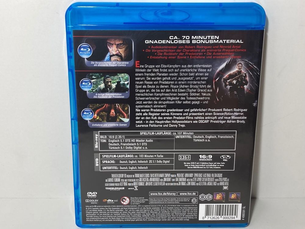 Predators Blu Ray (Gebraucht) in Wilderswil für CHF 3.9 – mit Lieferung auf Ricardo kaufen