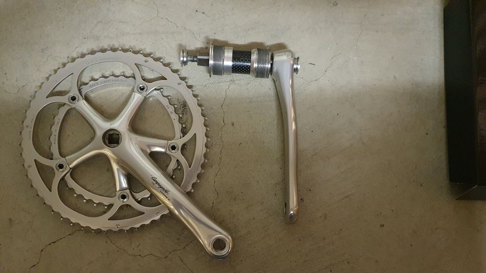 Chorus Kurbeln (170) mit Kettenblätter und BSA Innenlager | Kaufen auf ...