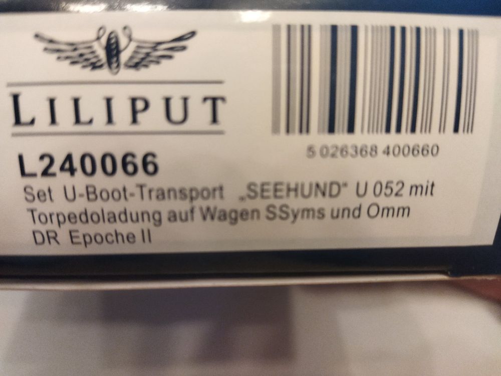 Set U-Boot Transport "Seehund" U 052 DR Ep. II H0 Liliput (Neu und originalverpackt) in La Chaux ...