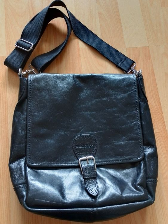 Maddison Ledertasche schwarz Tasche Umhängetasche Neuw.!!! (Gebraucht ...