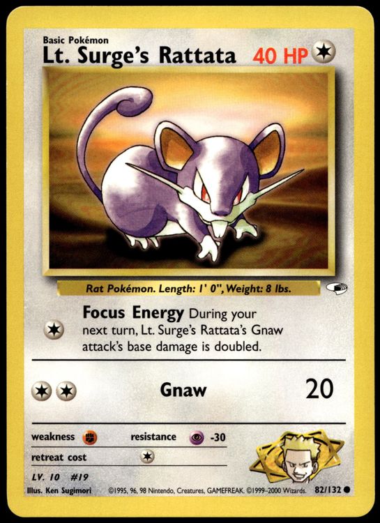 Lt. Surge's Rattata 82/132 Pokémon Gym Heroes ab 1.- (Neu (gemäss ...