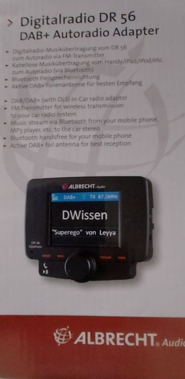 Albrecht DR 56 DAB+ Autoradio Adapter (Defekt) in Steffisburg für CHF ...