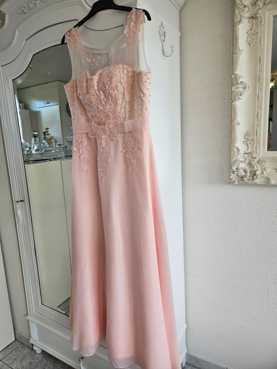 Abendkleid Grösse 42 Rosa mit Spitze und Dekoperlen Neu (Neu und originalverpackt) in Gossau ZH ...