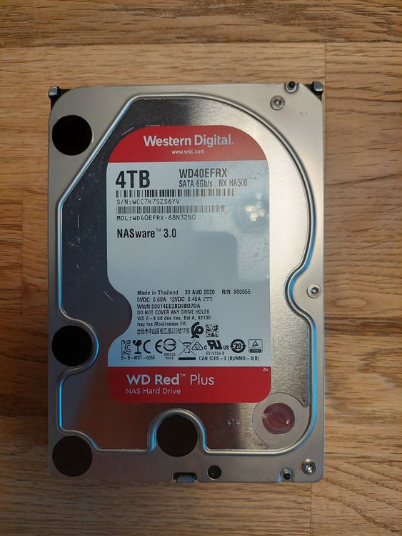 Western Digital HDD 4TB, Red Plus, NASware 3.0 NEU (Neu und ...