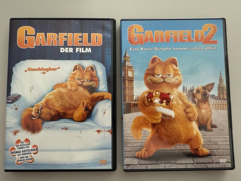 Garfield 1 + 2 DVD (Gebraucht) in Biberist für CHF 8 – mit Lieferung ...