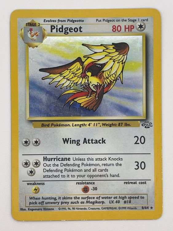 Pidgeot 8/64 Holo Rare Pokémon Jungle (Neu (gemäss Beschreibung)) in ...